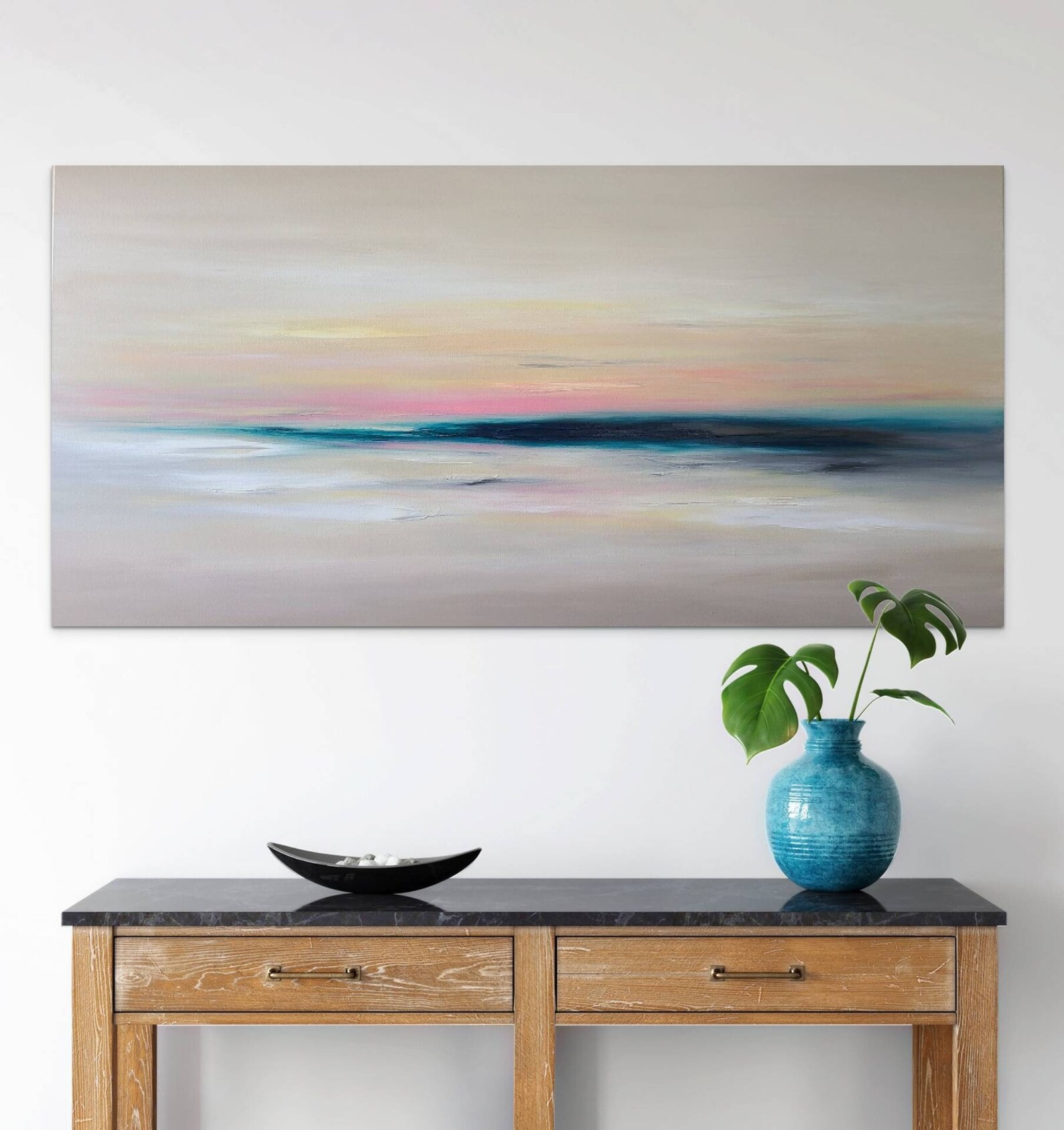 Large Original Seascape Wall Art Abstract Beach Painting 24 - Etsy