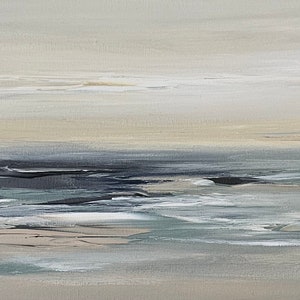Earthy Abstract Seascape Wall Art -abstract Landscape Painting ...