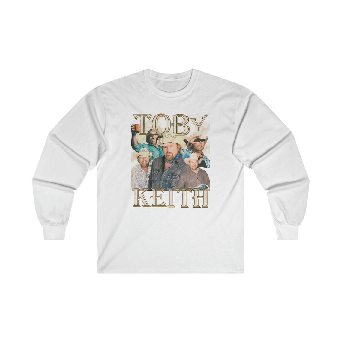 Rip Toby Keith Long Sleeve T-shirt, Vintage Toby Keith 90s Shirt, Toby ...