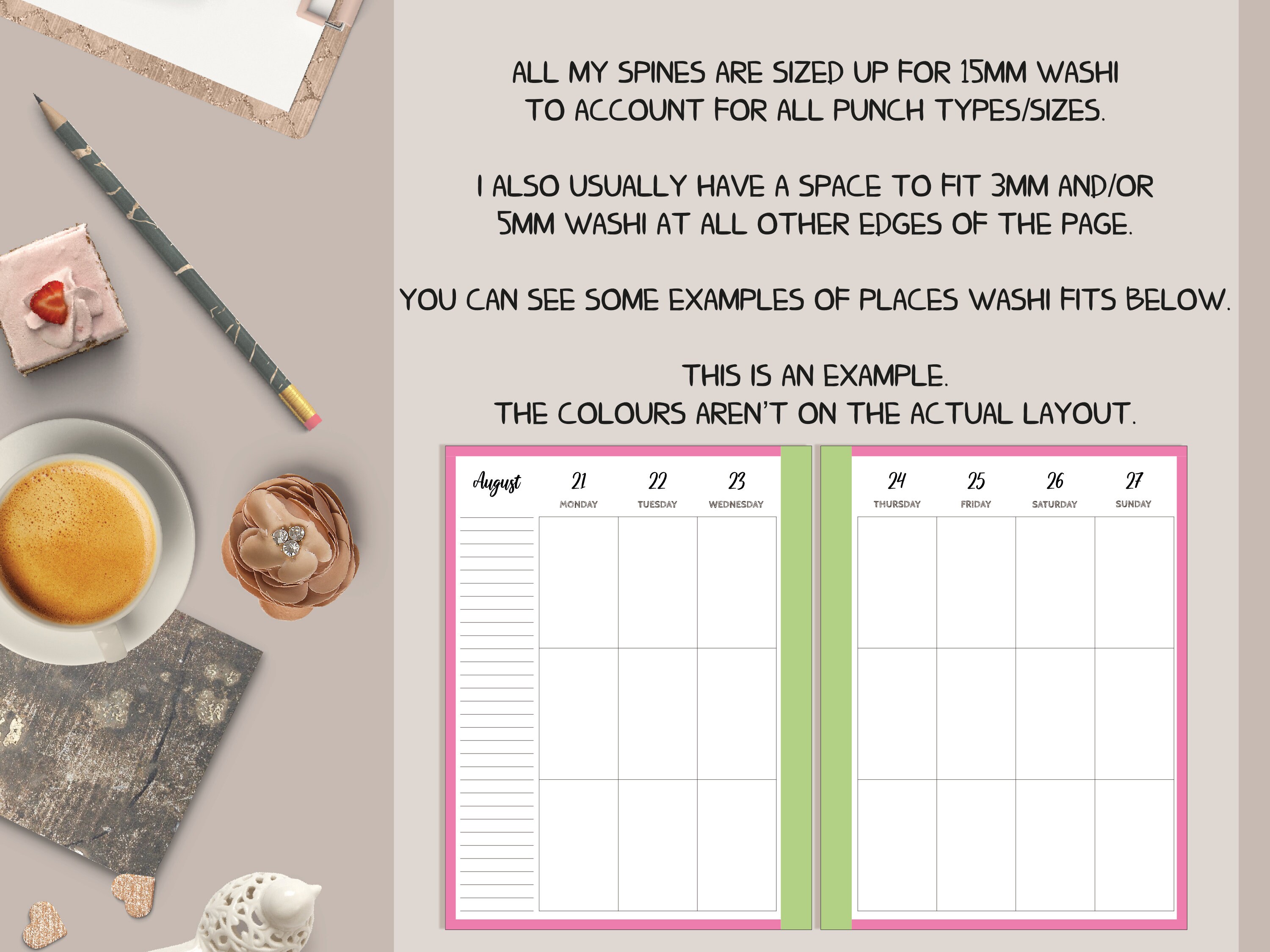 Editable Vertical Weekly Planner Printable Classic Planner - Etsy