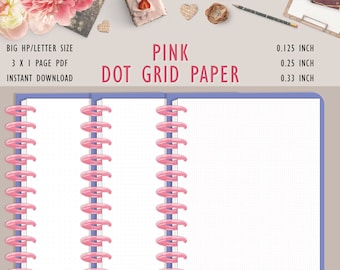 Dot Grid Paper Printable, Big Planner Printable / Letter Size Planner ...