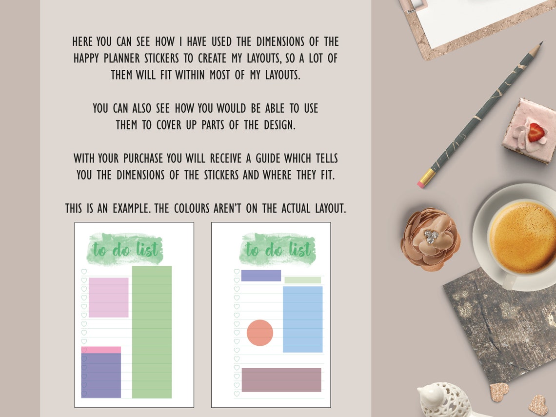 To Do List Printable Mini Planner Printable in Rainbow Colors | Etsy