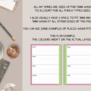 Horizontal Layout Weekly Planner Printable Classic Planner | Etsy
