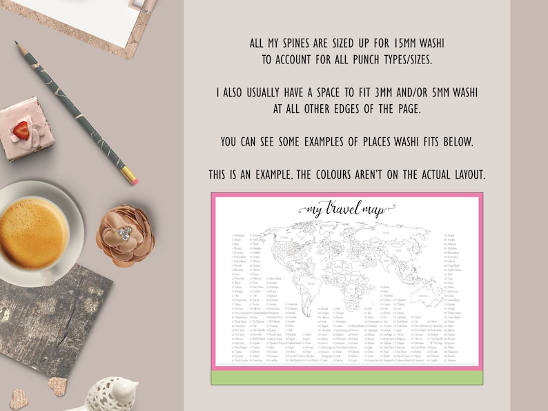 World Travel Map Tracker, A4 Size Printable - Etsy