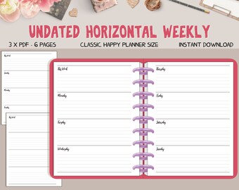 Military Time Weekly Schedule Printable Productivity Planner - Etsy