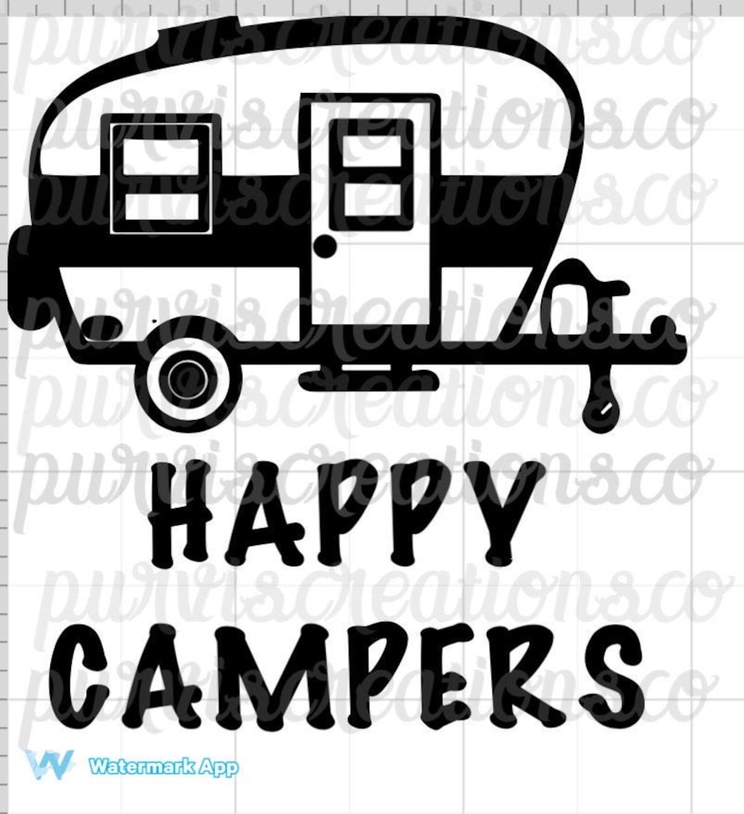 Happy Campers Svg - Etsy