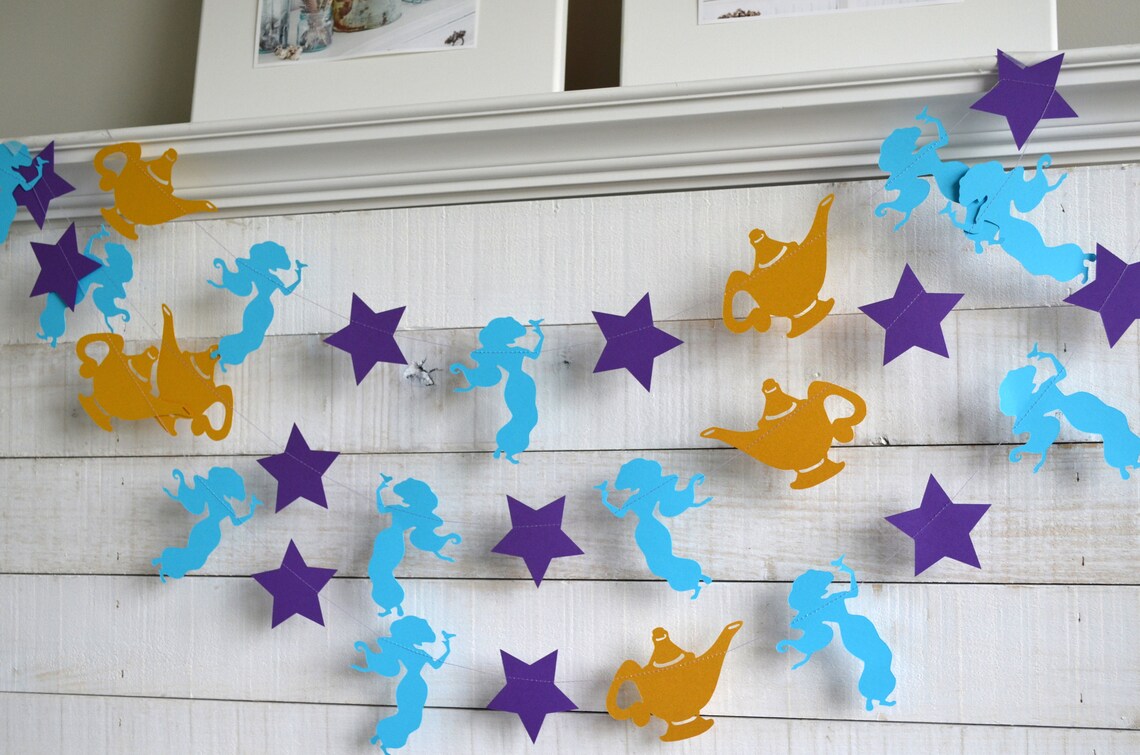 Magic Lamp Birthday Decor Princess Party Decorations Stars - Etsy