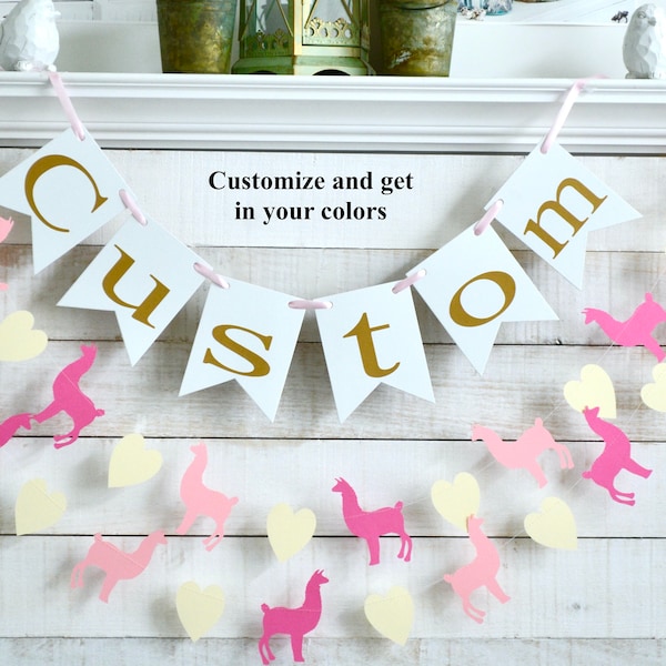 Llama Banner - Etsy