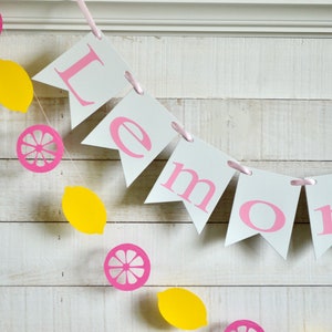 Lemonade Banner, Lemonade Stand Decorations, Summer Lemonade Party ...