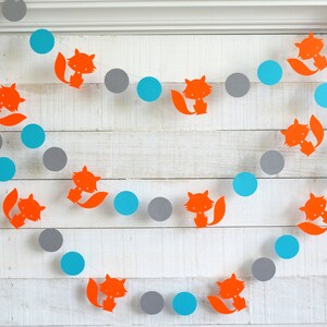 Fox Garland, Woodland Theme Fox Banner, Wild One Birthday Party, Fox ...