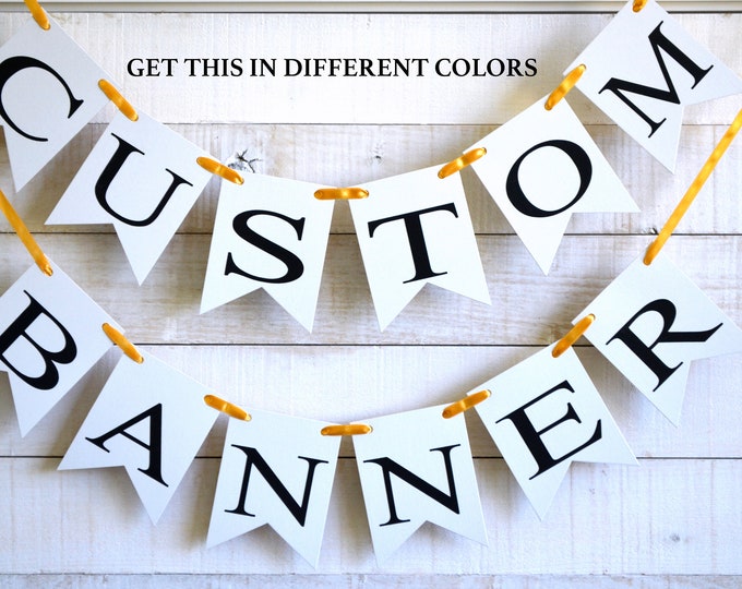 Custom Banner, Personalized Banner, Design Your Own Banner, DIY Custom ...