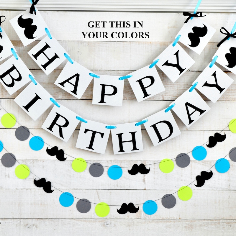 Mustache Birthday - Etsy