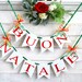 Buon Natale Banner, Italian Christmas Banner, Vintage Italian Christmas ...