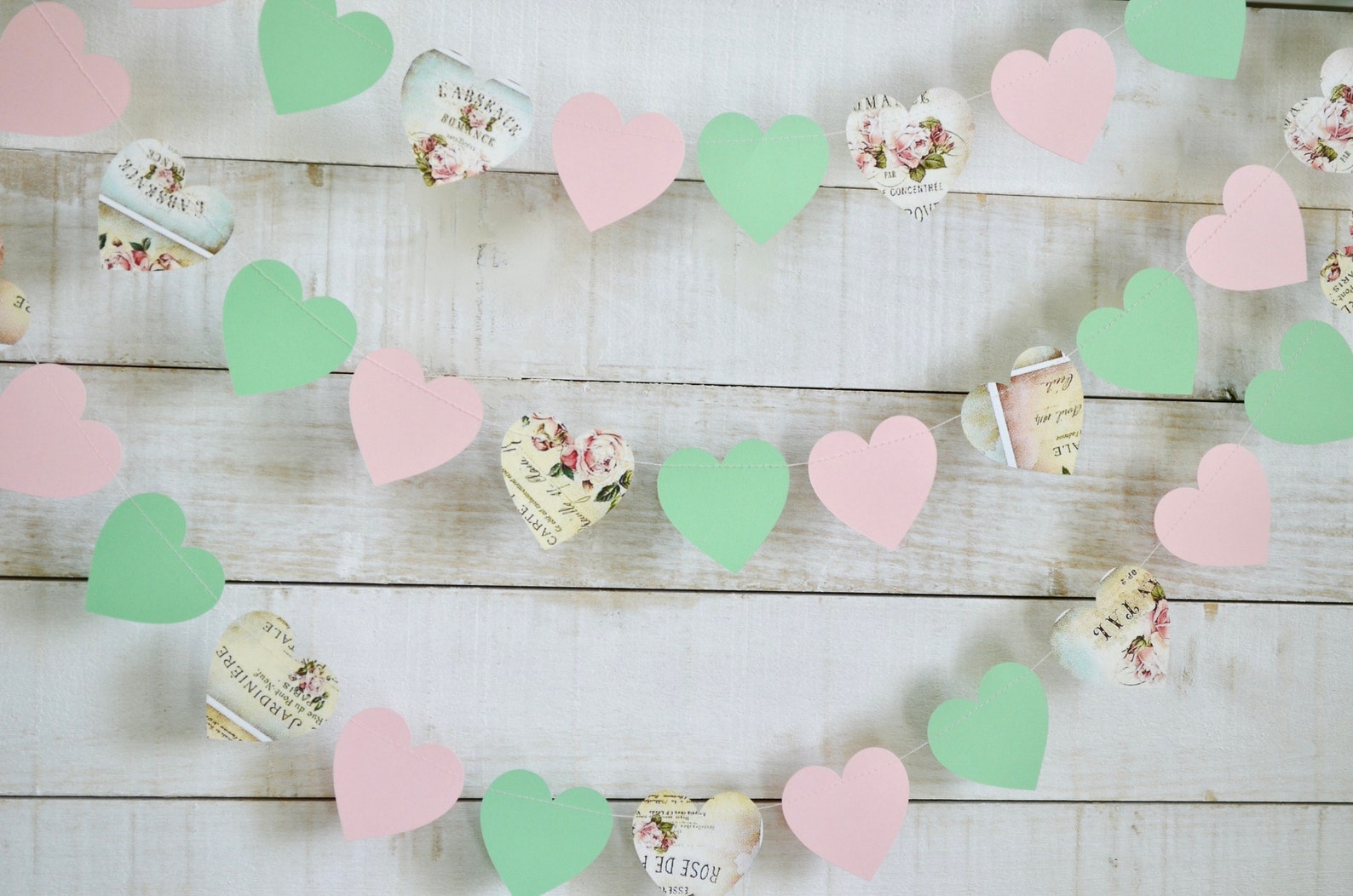 Rose Garland Rustic Wedding Decor Rustic Home Decor Rose - Etsy