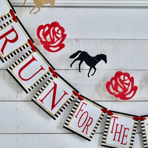 Run for the Roses Banner, Kentucky Derby Decorations, Kentucky Derby ...