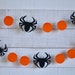 Spider Garland Spider Banner Tarantula Spider Halloween - Etsy