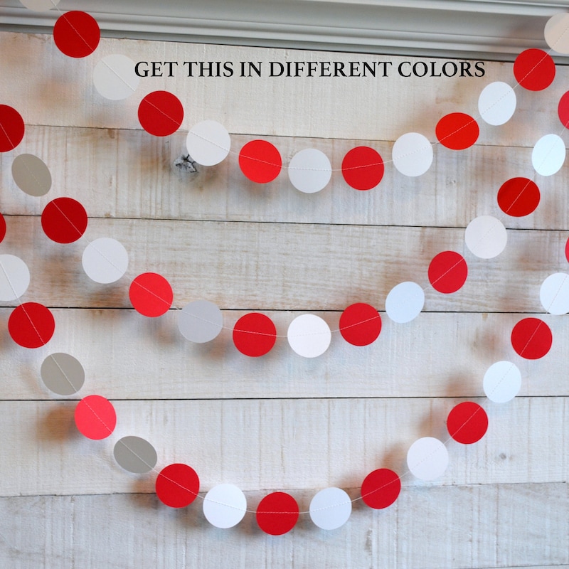 Paper Circle Garland - Etsy