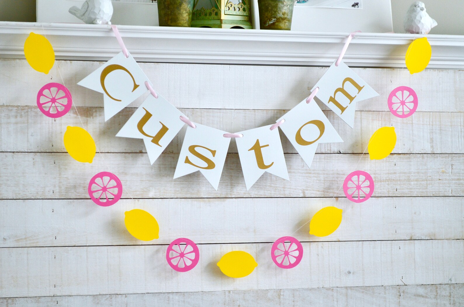 Custom Lemon Banner Customized Lemonade Party Decor Custom | Etsy