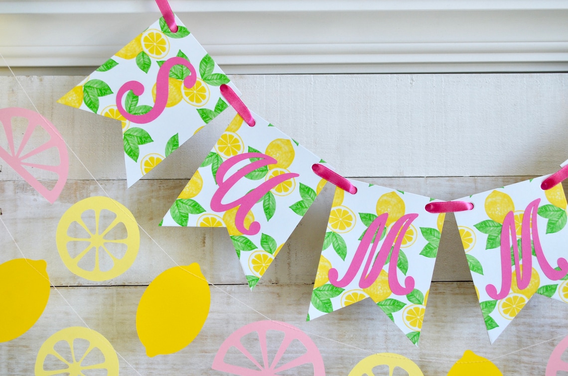 Summer Banner Lemonade Banner Lemonade Party Sign Summer | Etsy