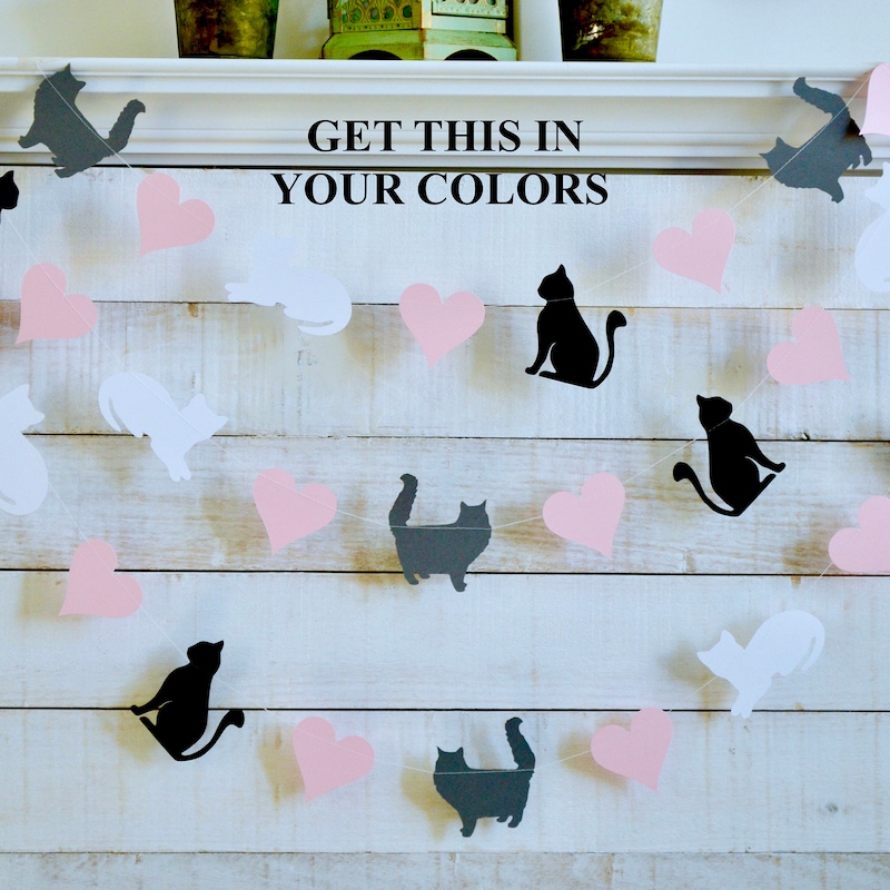 Cat Garland - Etsy