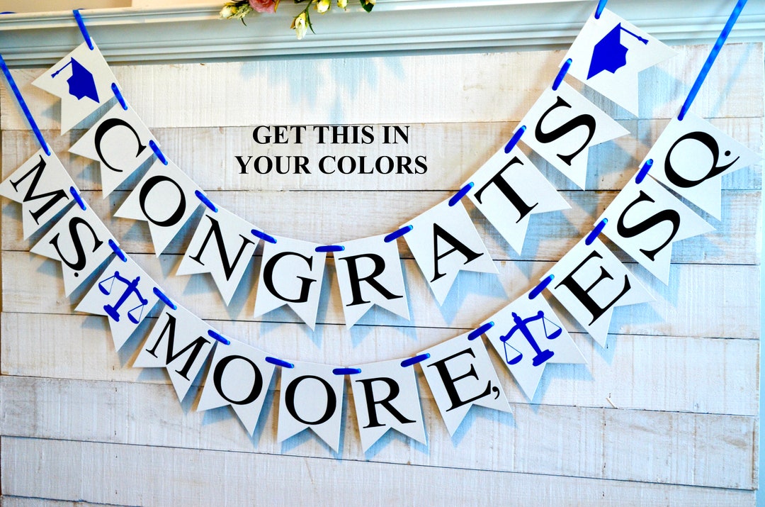 Attorney Graduation Banner, Lawyer Graduation Banner, Graduation Sign ...