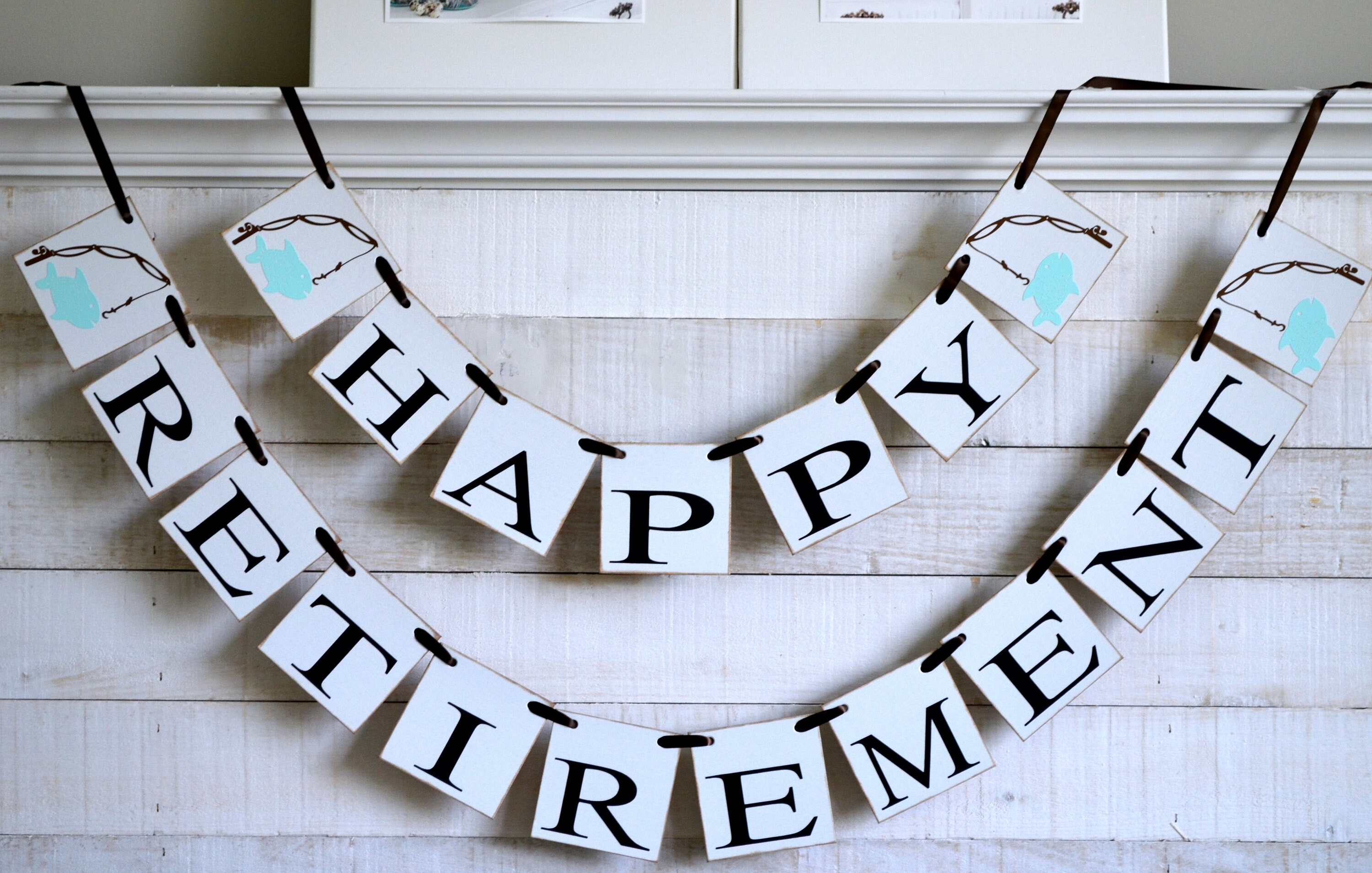 Happy retirement banner retirement sign retirement | Etsy