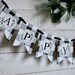 Happy Fall Banner, Black and White Flannel Fall Banner, Rustic Fall ...