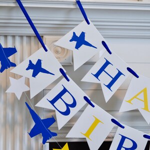 Blue Angels Birthday Banner: Navy Airplane Party Decor - Etsy