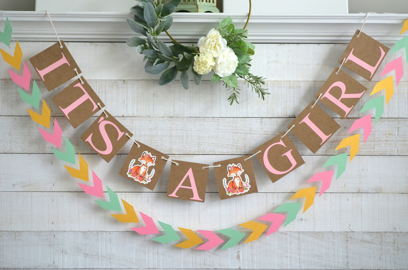 It's a Girl Banner Its a Girl Banner Baby Shower Banner | Etsy