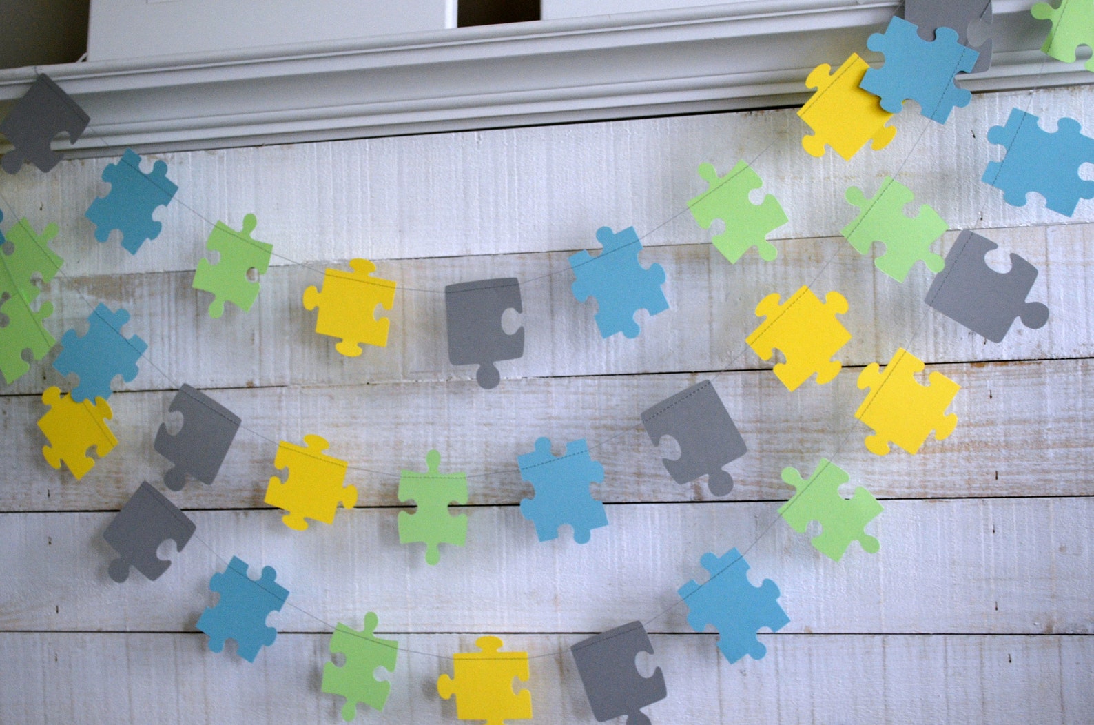Adoption Party Decorations Puzzle Banner, “choose Your Colors” Puzzle ...