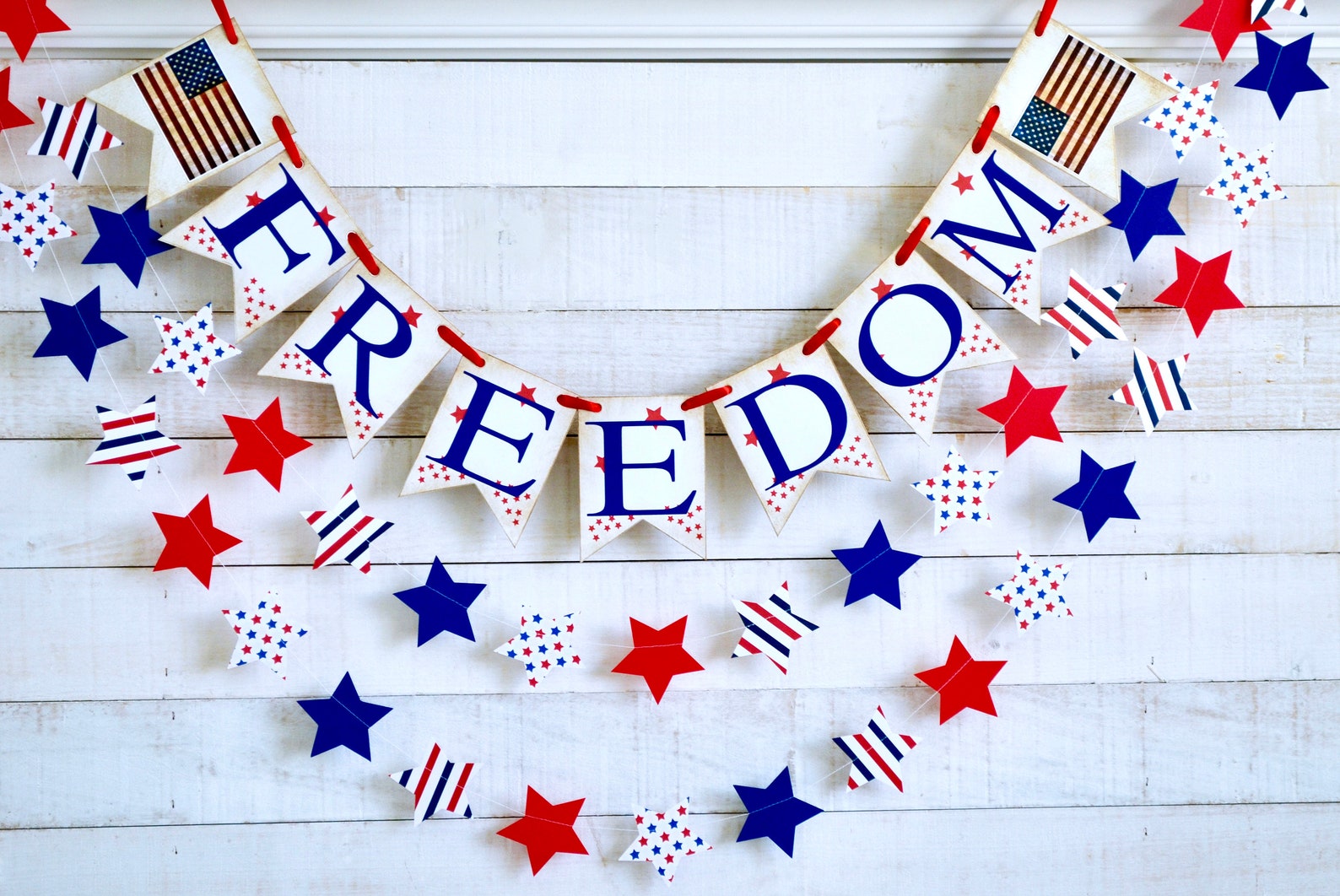 4th of July Banner Freedom Banner Fourth of July | Etsy