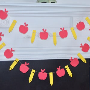 Classroom Decorations, Apple and Crayon, Teacher Decorations, School ...