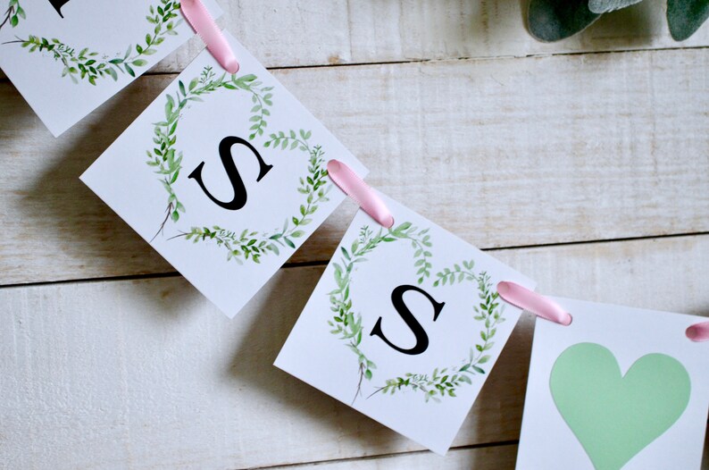 Miss to Mrs Greenery Bridal Shower Decor Boho Chic Bridal | Etsy