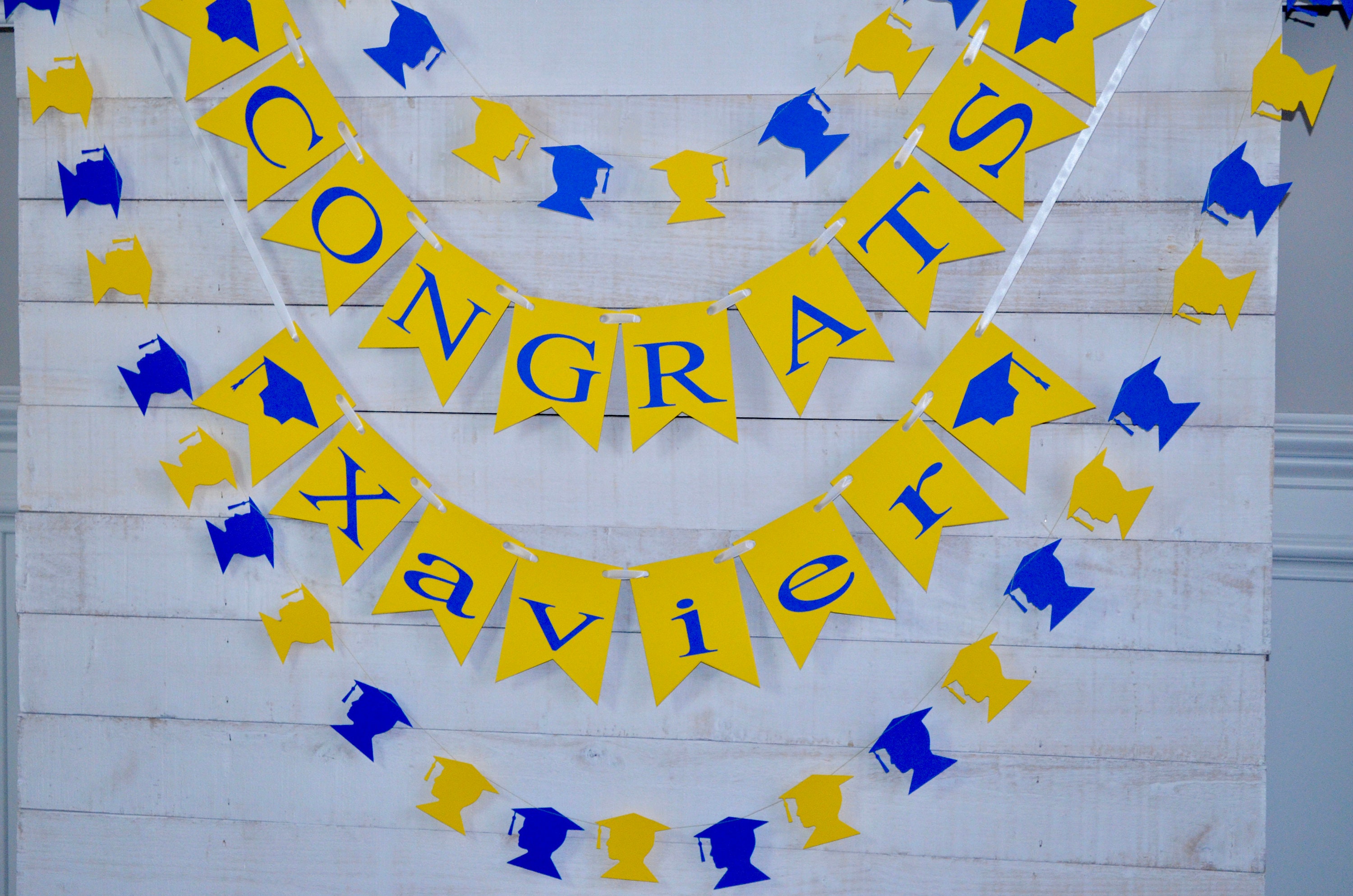 Congrats Banner Customized Graduation Banners Custom Name - Etsy