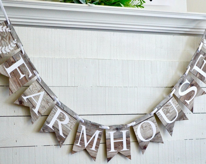 Farmhouse Sign, Farmhouse Banner, Home Sweet Home, Everyday Banner ...