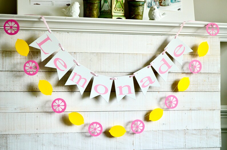 Lemonade Banner Lemonade Stand Decorations Summer Lemonade | Etsy