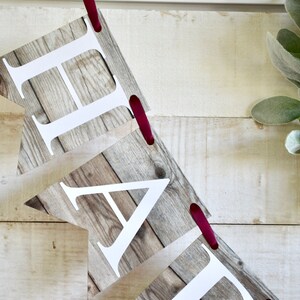 HAPPY FALL Banner - Rustic Wood Banner, Fall Bunting, Fall Mantel ...