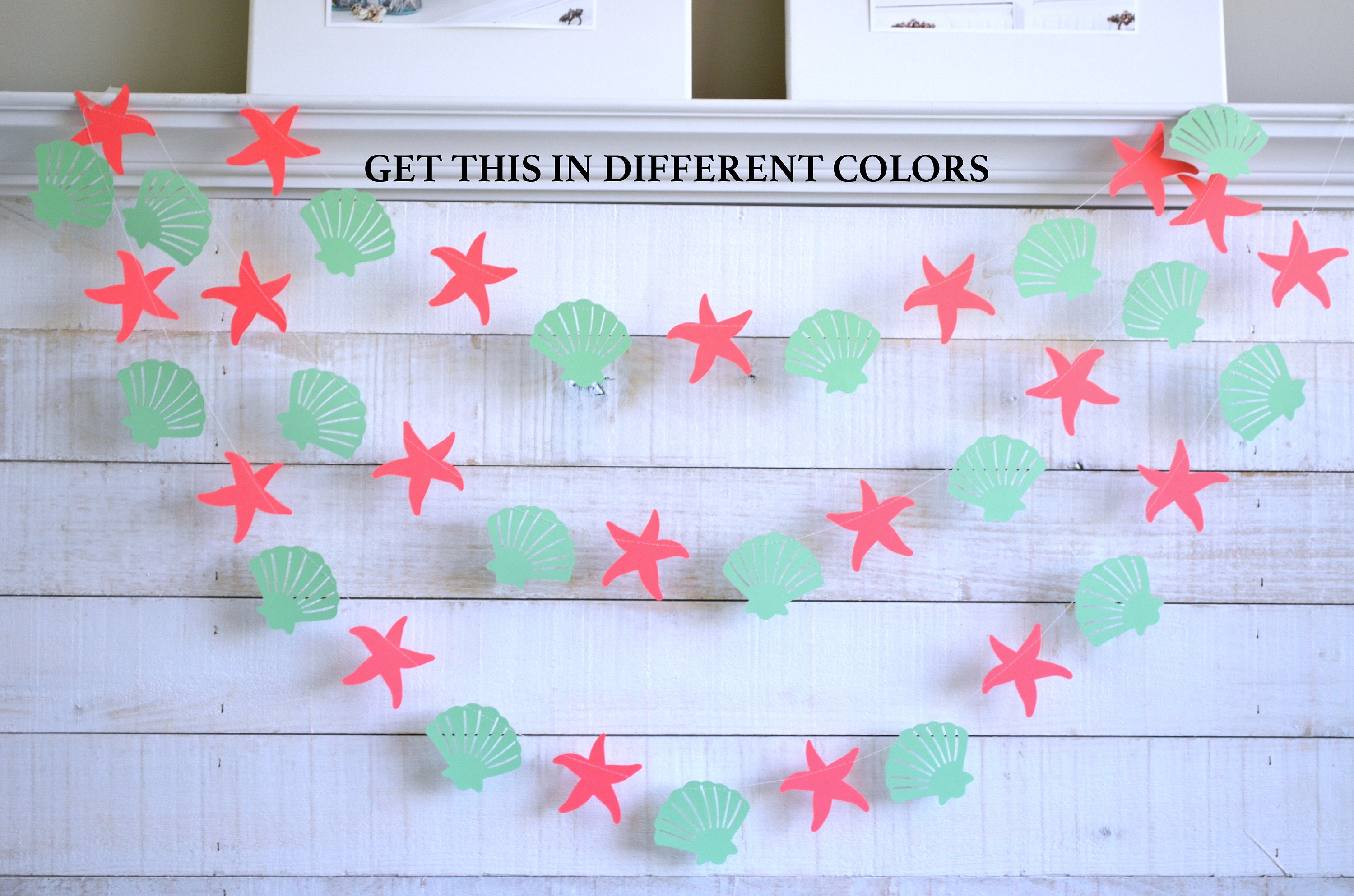 Seashell and Starfish Garland Seashell Garland Under the Sea | Etsy