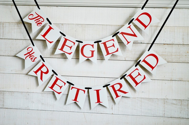 The Legend Has Retired Happy Retirement Banner Air Force - Etsy
