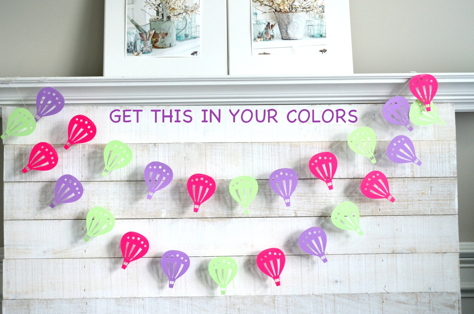 Hot Air Balloon Garland Air Balloon Decorations Baby Shower - Etsy