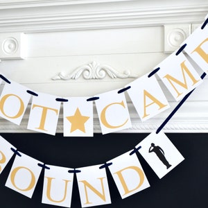 BOOT Camp Bound Banner, Military Party Boot Camp, Bound to Boot Camp ...