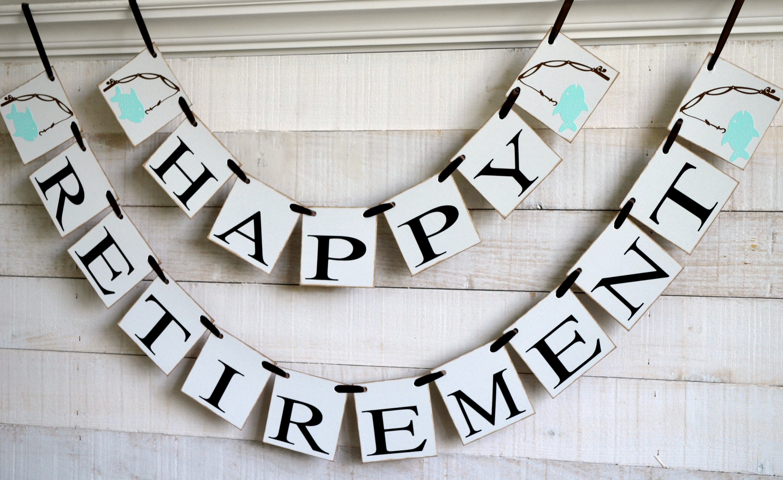 Happy retirement banner retirement sign retirement | Etsy