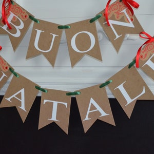 Buon Natale Banner: Italian Christmas Decoration, Photo Backdrop - Etsy