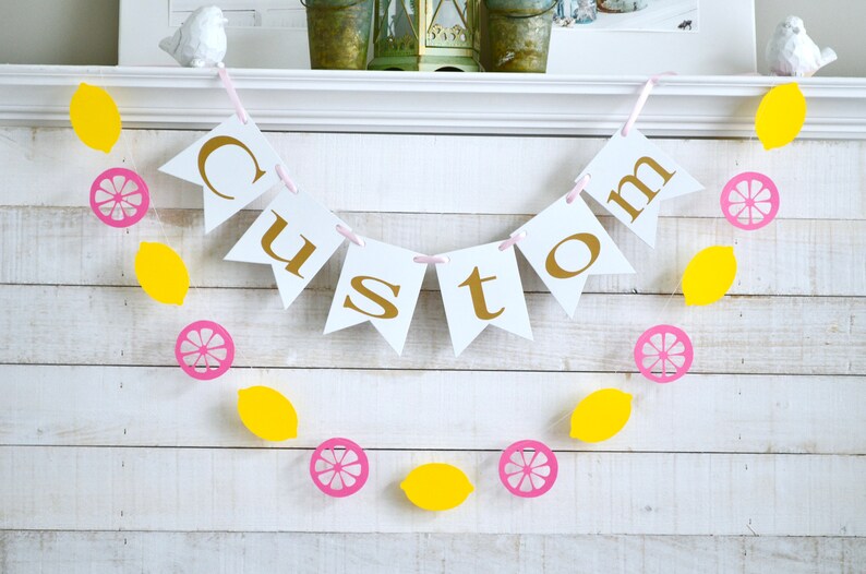 Custom Lemon Banner Customized lemonade party decor custom | Etsy
