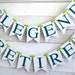 The Legend Has Retired Banner Happy Retirement Banner - Etsy