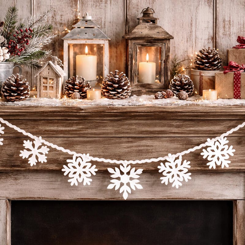 Snowflake Garland - Etsy
