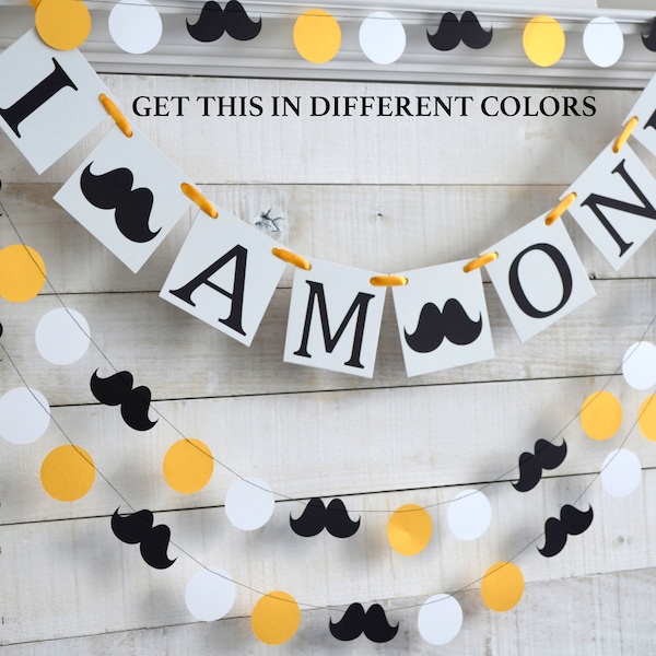 Mustache Banner - Etsy