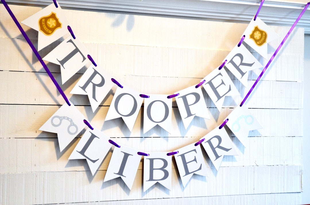 State Trooper Name Banner: Police Academy Graduation, Custom Banner - Etsy