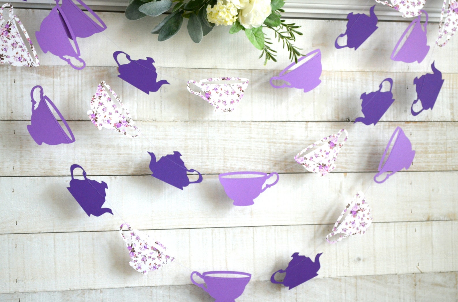 Tea Party Banner Tea Party Decorations Tea Time Banner Tea | Etsy