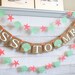 Beach Bridal Shower Decorations, Coral and Mint Mint Miss to Mrs Banner ...
